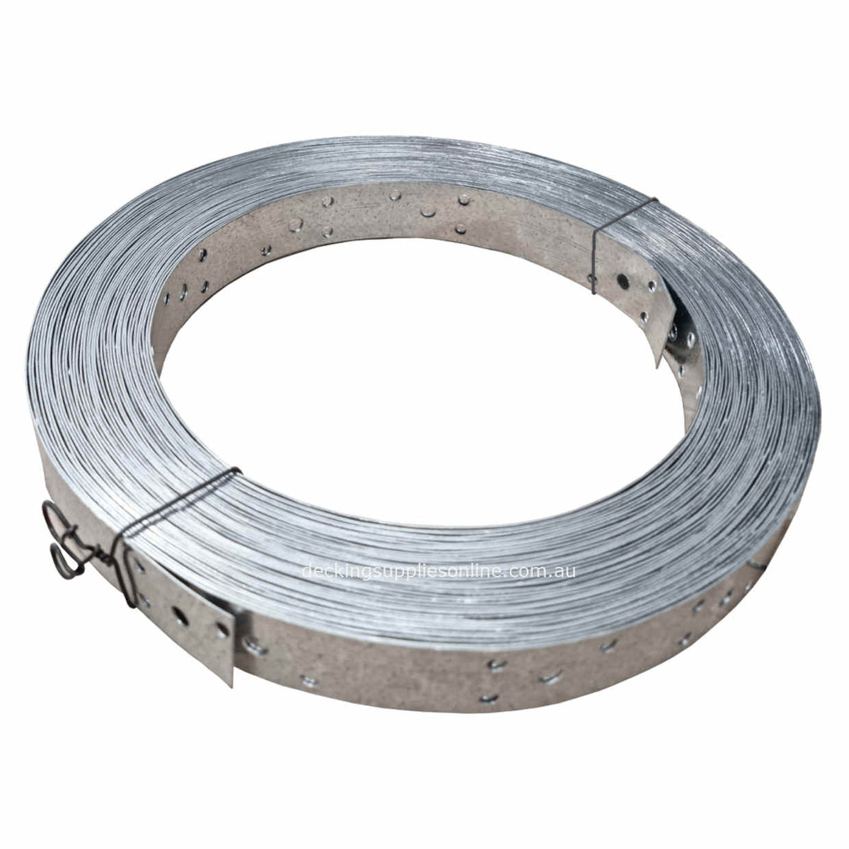 MAXI METAL - Hoop Iron Z275 galvanised, punched 30mm x 0.8mm, 30m roll ...